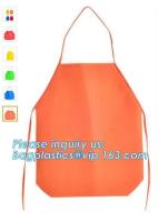 China fabric apron, texitile apron, woven apron, children apron, non woven cap, noon woven aprons, aprons supplies, bakery apr for sale