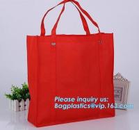 China Designer pp handle customized logo eco friendly tote china laminated non woven bag custom reusable folding shopping bags for sale