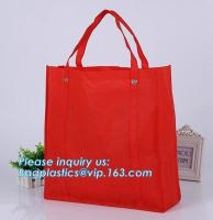 China Designer pp handle customized logo eco friendly tote china laminated non woven bag custom reusable folding shopping bags for sale