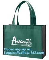 China Hot Sale Recycled Metallic Gold Laminated Non Woven Bag, small black package custom logo non woven bag, bagease, pac pkg for sale