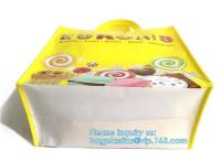 China Environmental Promotional Shopping Bags Eco Gift Tote Non Woven Bag, heat seal die cut handle ultrasonic non woven bag for sale