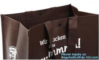 China Promotional Recyclable Non Woven Bag, hot sealed non woven bag, cheap logo printed non woven shopping bag, bagplastics for sale