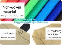 China Top Sales Polypropylene non woven bag wholesale, New design fashion style colorful open top non woven bag, bagplastics for sale