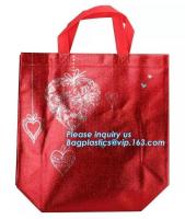 China Chinese suppliers custom printed shopping portable hand non woven bag with print logo, 100% biodegradable laminated non for sale