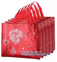 China Chinese suppliers custom printed shopping portable hand non woven bag with print logo, 100% biodegradable laminated non for sale