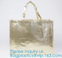 China Metallic Laminated Non Woven Bag Eco-Friendly Cheap Promotional Shopping Non Woven Bag Recyclable Zip Non Woven Bag For for sale