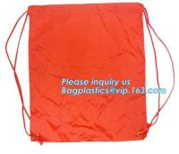 China Recycled Foldable Nylon Polyester Tote Bag with logos polyester shopping bag Custom advertising handle non woven bag PAC for sale