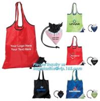 China factory custom reusable 190t folding ball shaped foldable grocery nylon polyester shopping bag polyester bag promotion c for sale
