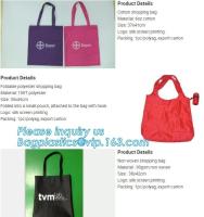 China Private customized Salon Shop Owner Custom Foldable Nylon Shopping Gift Bag,Foldable Polyester Handle Pocket Folding Nyl for sale
