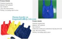 China Private customized Salon Shop Owner Custom Foldable Nylon Shopping Gift Bag,Foldable Polyester Handle Pocket Folding Nyl for sale