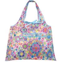 China Custom heat sublimation reusable green polyester grocery fold tote bag foldable shopping bag,Drawstring Backpack/Promoti for sale