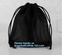 China Clear view Mesh material Softback Type and Camping Hiking Use sport backpack,Sports Mesh Bag Drawstring Backpack for Soc for sale