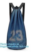 China promotional daily recycled customized wholesale mesh drawstring backpack,drawstring backpack kids mesh backpack manufact for sale