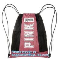 China Fashionable 420D Custom Logo Polyester Drawstring Bag,customized updated non woven polyester tote drawstring bag bagease for sale