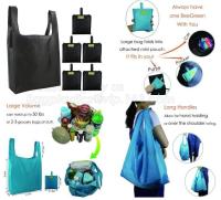 China Supermarket Cheap Recyclable Polyester Reusable Foldable Shopping Bag,Value Friendly Reusable Polyester Foldable Shoppin for sale