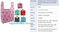 China Supermarket Cheap Recyclable Polyester Reusable Foldable Shopping Bag,Value Friendly Reusable Polyester Foldable Shoppin for sale
