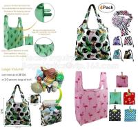 China Supermarket Cheap Recyclable Polyester Reusable Foldable Shopping Bag,Value Friendly Reusable Polyester Foldable Shoppin for sale