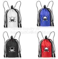 China promotional Gym drawstring backpack tip quality polyester, backpack,sport resistant backpack bag,string closure shoe bag for sale