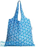 China Poly Folding Foldable Grocery Bag, Custom Nylon Reusable Foldable Shopping Bag,420D Polyester Gymsack Varsity Bag packag for sale