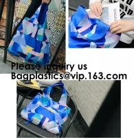 China Portable Recycled Polyester Nylon Reusable Foldable Shopping Bag,Value Friendly Reusable Polyester Foldable Shopping Bag for sale