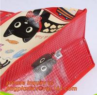 China Color Printed PP Woven Carrying Shopping/Grocery Tote Bag,promotional tote laminated pp non woven gift bag fashion handb for sale