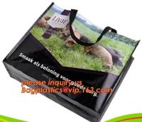 China Wholesale eco reusable pp woven shopping bag with logo design,100% recyclable Ecological large capacity Durable fabric for sale