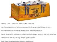 China super sack Bulk jumbo Bag garbage dumpster skip bag,OEM PP super sack garbage dumpster skip big bag,1000kg 2000kg PP New for sale