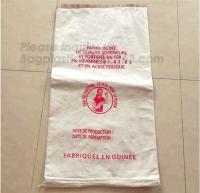 China pp woven bag supplier BOPP laminated waterproof plastic transparent 10kg/25kg/30kg/50kg packing rice bag, BAGPLASTICS, P for sale