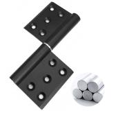China Detachable Slim Aluminum Glass Door Hinge For Lift Off Flag Type Metal Doors for sale