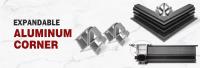 China Expandable Aluminium Hardware Corner Joint Convenient And Swift Installation for sale