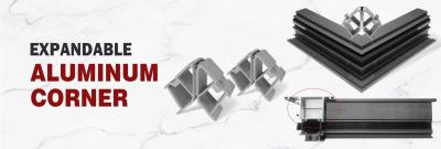 China Expandable Aluminium Hardware Corner Joint Convenient And Swift Installation for sale