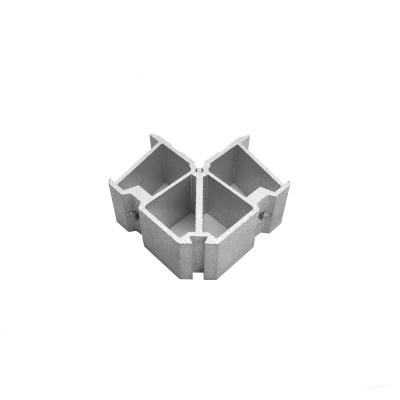 China 45 Degree Connection Aluminum Corner Connector For Modern Slim Door Or Window for sale