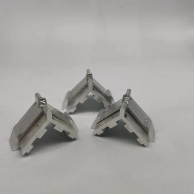 China V Type Aluminum Corner Connector For Glass Curtain Walls And Sliding Doors for sale