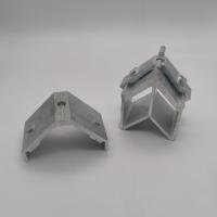 China Aluminum 45-Degree Corner Bracket For Sliding Systems Square Hole Design for sale
