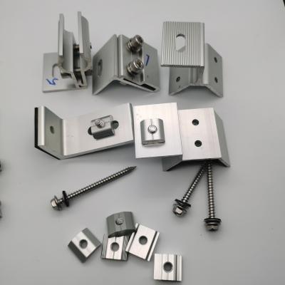 China Durable Aluminum Frame Solar Rail Clamps For Modern Apartment PV Systems for sale