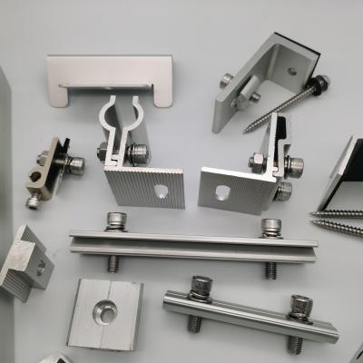 China Easy-Install Aluminum Solar Panel Clamps For Apartment PV Mounting for sale