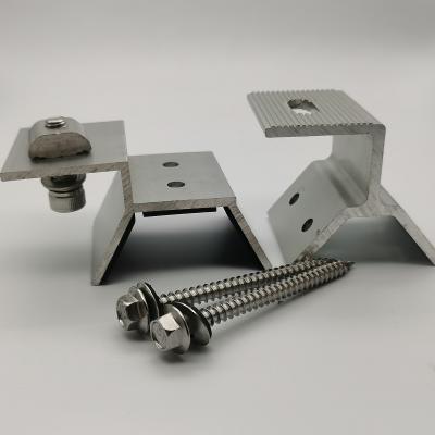 China H-Beam Solar Grounding Clip Aluminium Mid Mount Clamp for sale