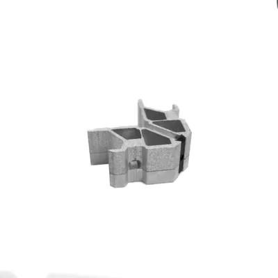 China Heavy-Duty Sliding Door Corner Brace 50 Series Sandblasted Aluminum Hardware for sale