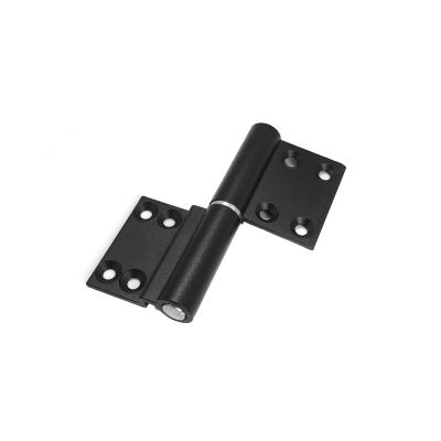 China Modern Anti-Dislodging 6063-T5 Primary Aluminum Door Hinge with 180 Degree Opening and Silver Finish for sale
