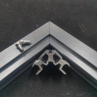 China Customizable Height 6063-T5 Primary Aluminum Sandblasted Surface Window Corner Connector for Doors and Windows for sale