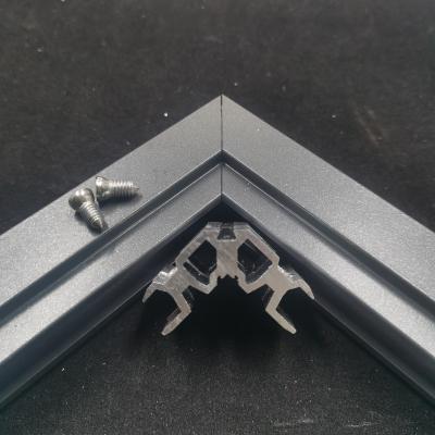 China Customizable Height 6063-T5 Primary Aluminum Sandblasted Surface Window Corner Connector for Doors and Windows for sale