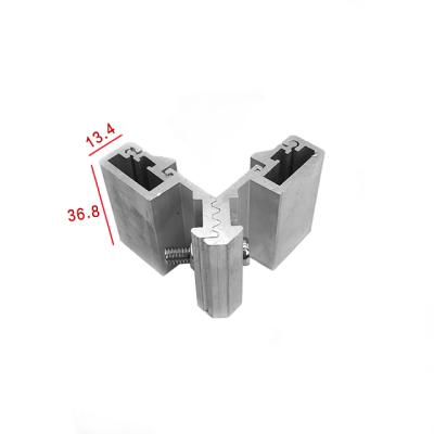 China 6063-T5 Primary Aluminum Corner Joint with Sandblasted Surface and Customizable Height for Windows and Doors for sale