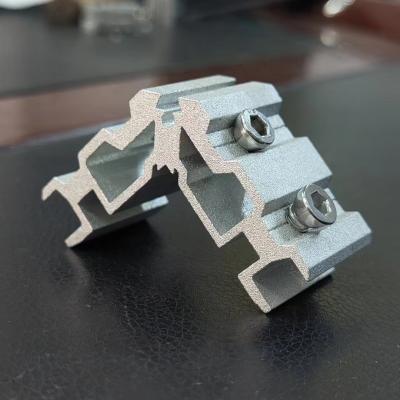 China Modern 45 Degree 6063-T5 Aluminum Corner Joint Connector for Durable Screw Installation in Windows and Doors for sale