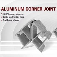 China Customized  Expandable Gluing Door and Window PVC Frame Connector Aluminum Corner Joint for sale