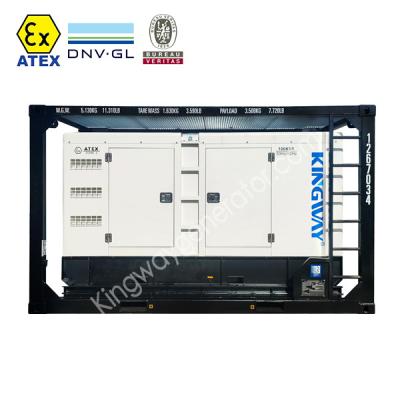 China Kingway ATEX Certified Zone 2 60Hz Diesel Generator Set Silent Explosion Proof for sale