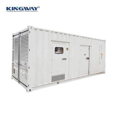 China 1000KW Brushless Container Type 1MW Natural Gas Generator For Electricity Power Plant Electric Generation Factory water cooling for sale