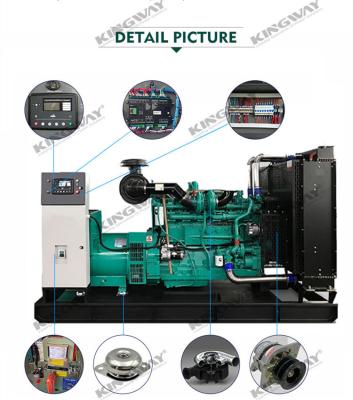 China Silent Canopy 350kva 280kw 400v 50hz 3 phase 4 wire diesel generator set for sale