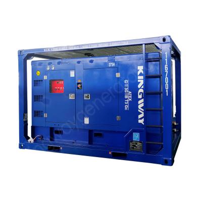 China ATEX Zone 2  3 Phase Offshore Oil Gas Field  Diesel 425CFM explosion proof Diesel driven Air compressor for platform for sale