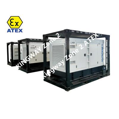 China CE Kingway 260CFM ATEX ROHS BV Certified Zone 2 IIB T3 Explosion proof Diesel Engine Air Compressor with good Air Compressor for sale