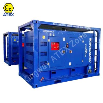 China 260CFM/ 150 Psi Kingway Portable  Trailer ATEX  Certified  Zone 2  T3 Explosion proof Diesel Engine Air Compressor with Sullair for sale